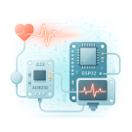 Medición de pulso cardíaco con Sensor AD8232 y Arduino IDE • HUE CAT ...